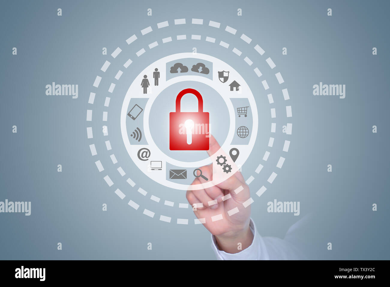 Cyber Security Concept Stock Photo - Alamy