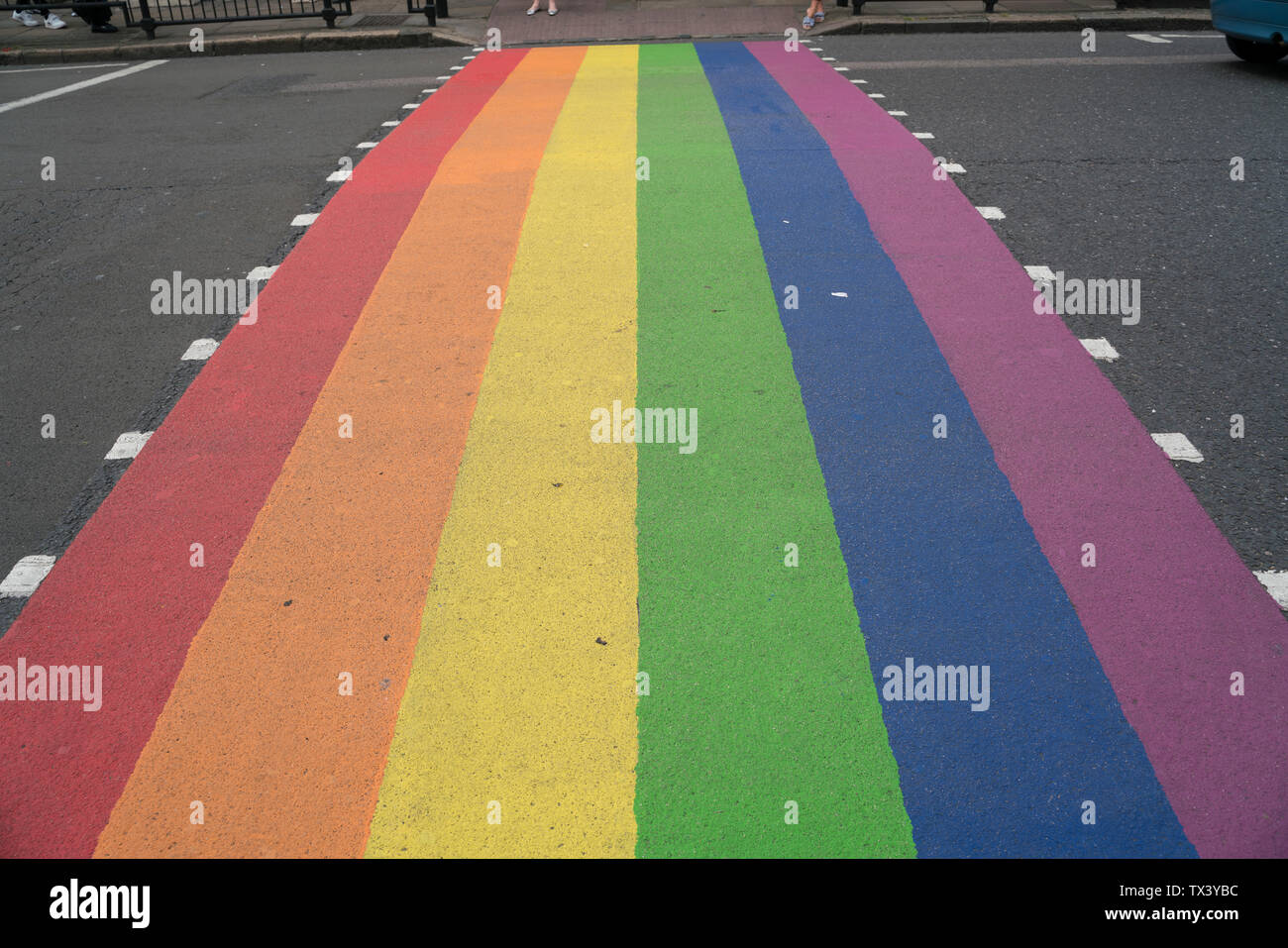 Gay Pride road covering Stock Photo - Alamy