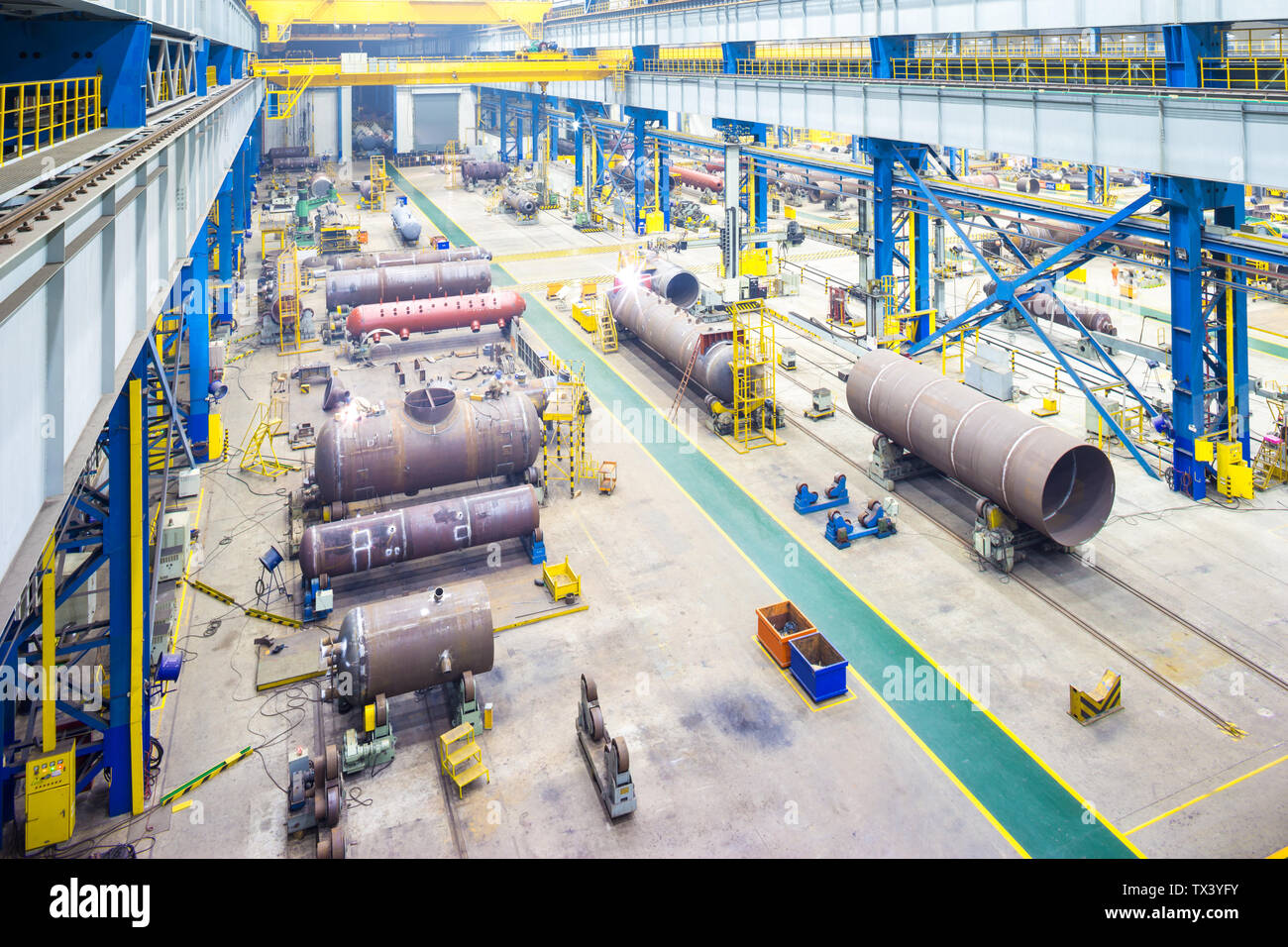 Interior of factory workshop Stock Photo - Alamy