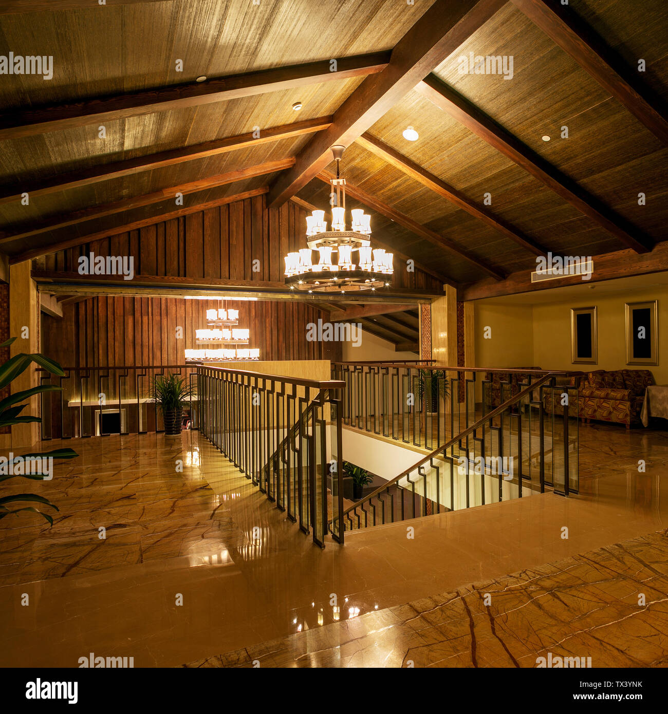 stairs in modern hotel Stock Photo - Alamy