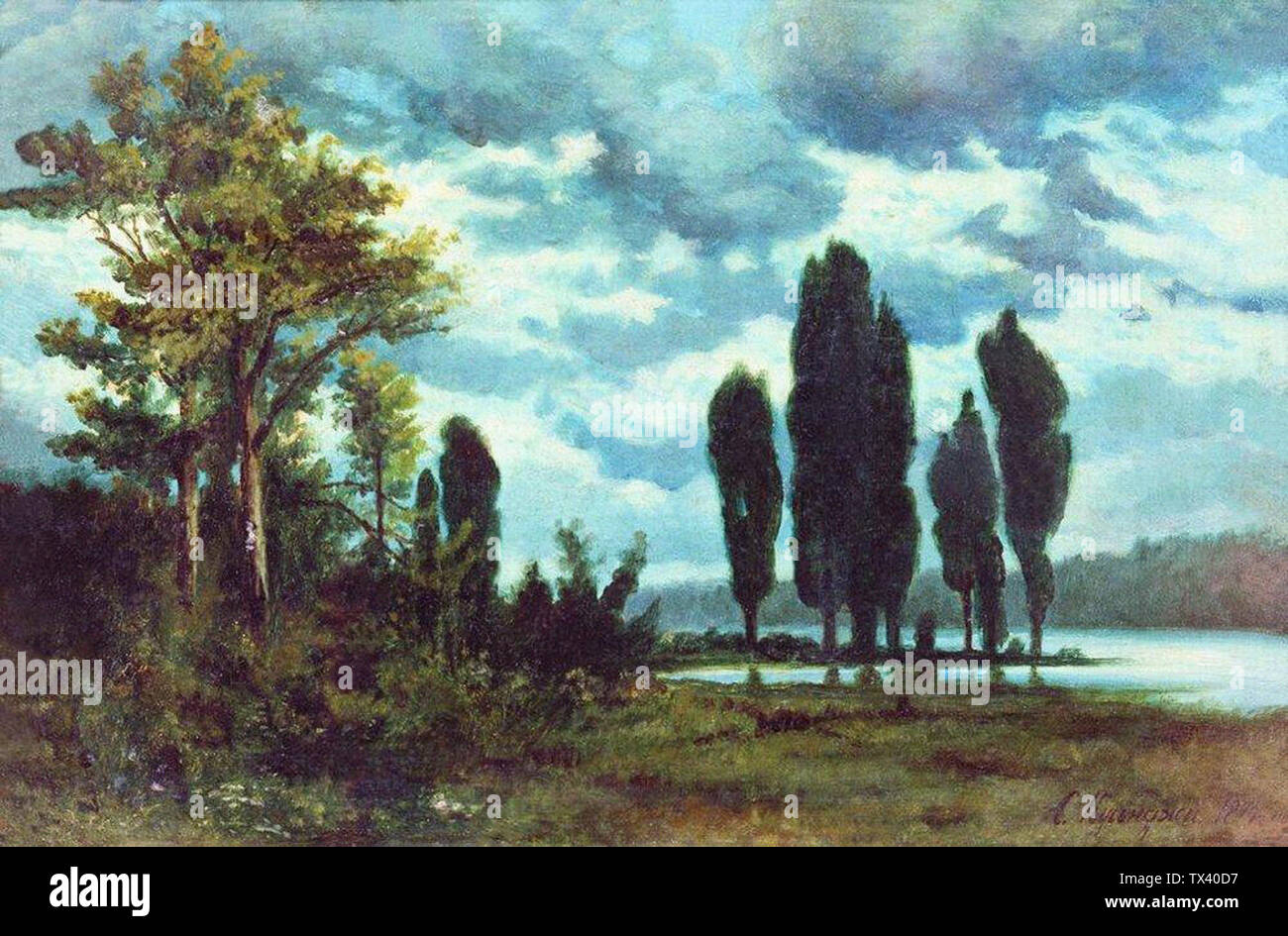 Arkhip Kuindzhi - Landscape 1874 Stock Photo - Alamy