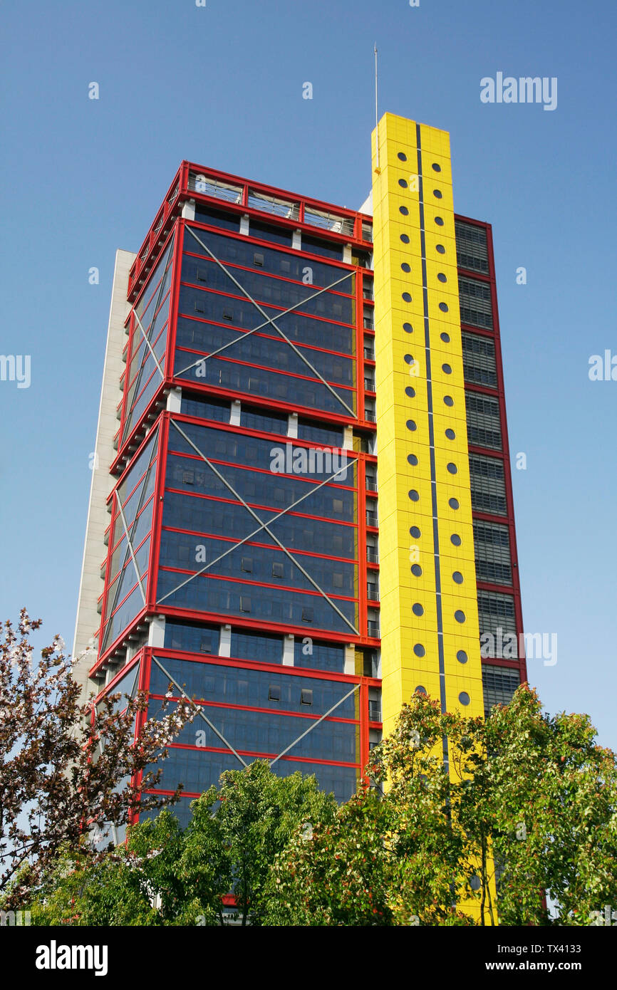 Business building with white background Stock Photo - Alamy