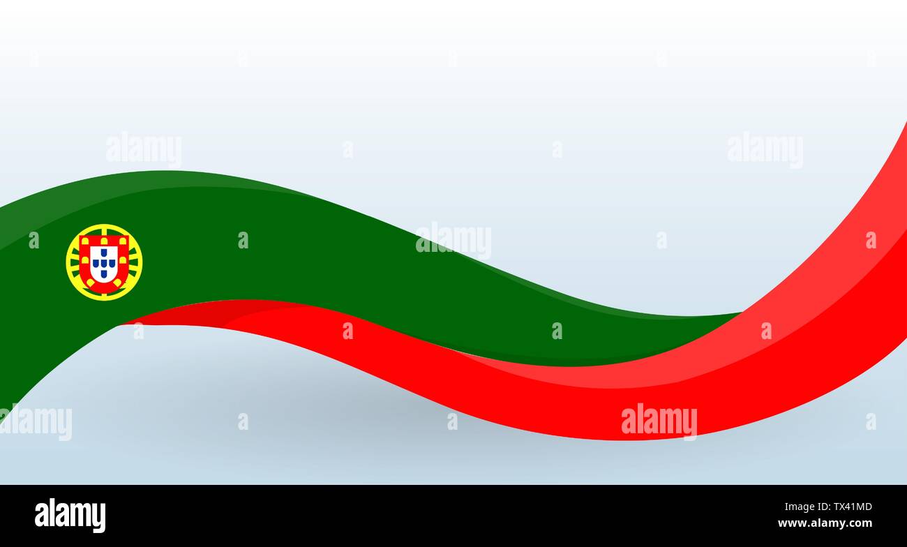 Portugal National flag. Portuguese unusual Design template for ...
