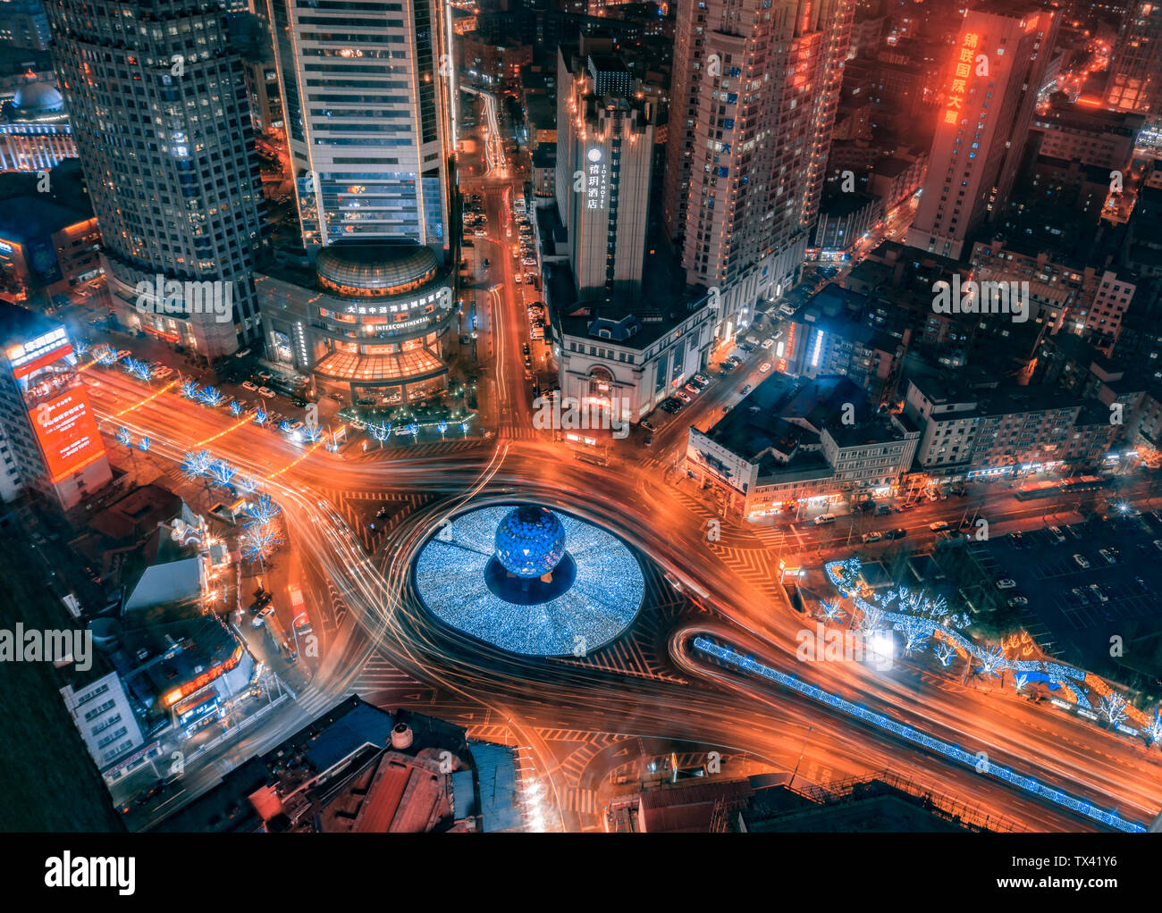 City dalian scenery and night scenery architecture hi-res stock ...