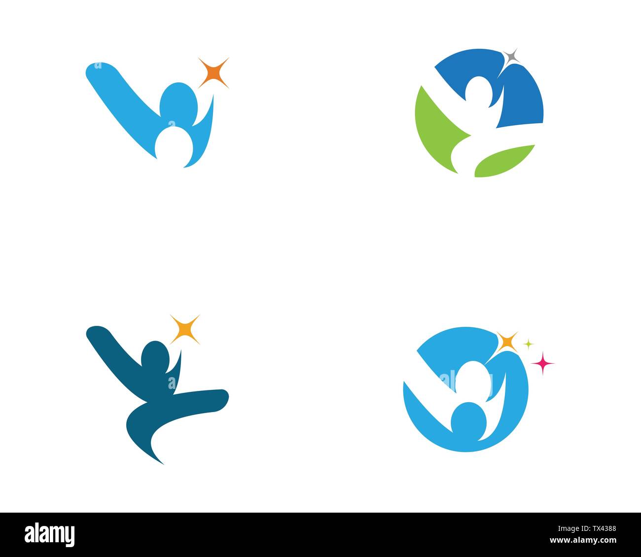 Human character logo sign illustration vector design Stock Vector Image ...