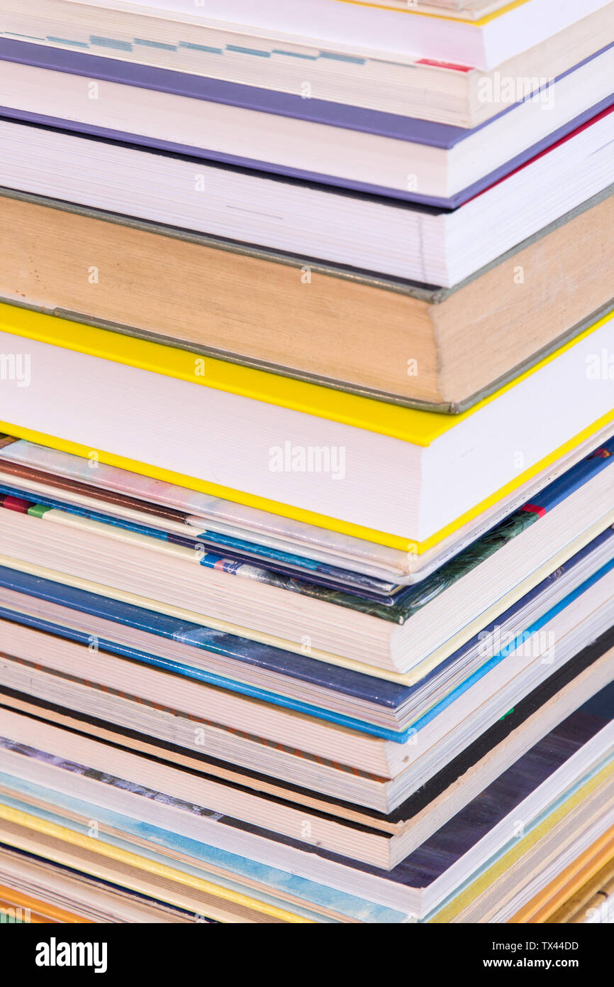Stack of books Stock Photo - Alamy