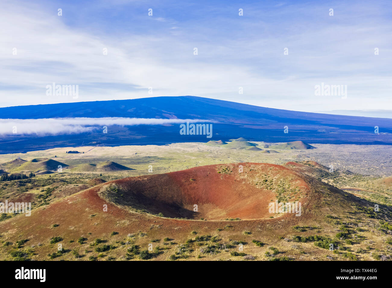 USA, Hawaii, Big Island, extinct volcano at Mauna Kea State Park Stock ...