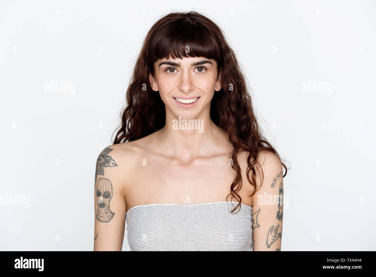 Freckles arm close up hi-res stock photography and images - Alamy