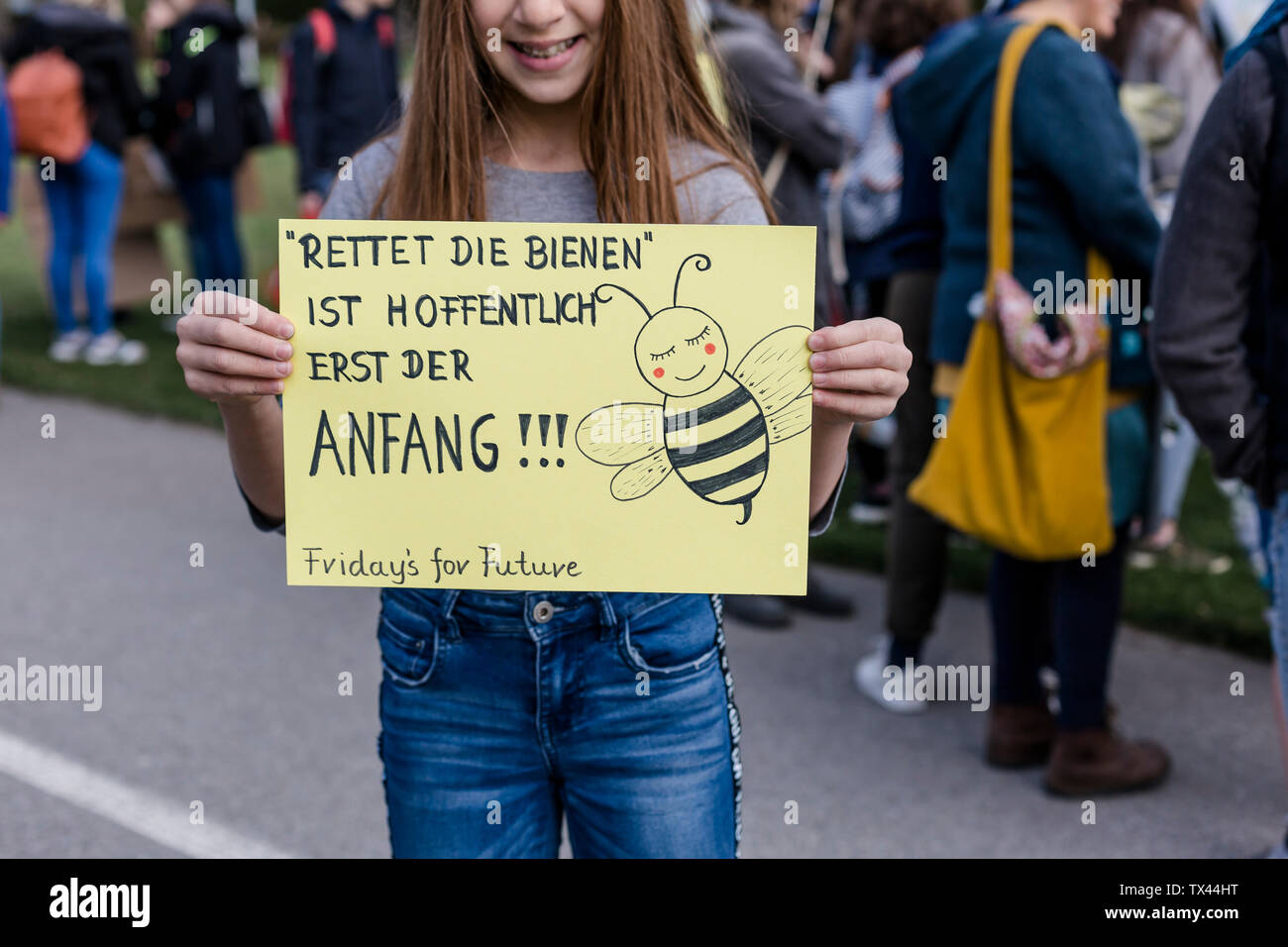 Standing holding placard social issues transportation hi-res stock ...