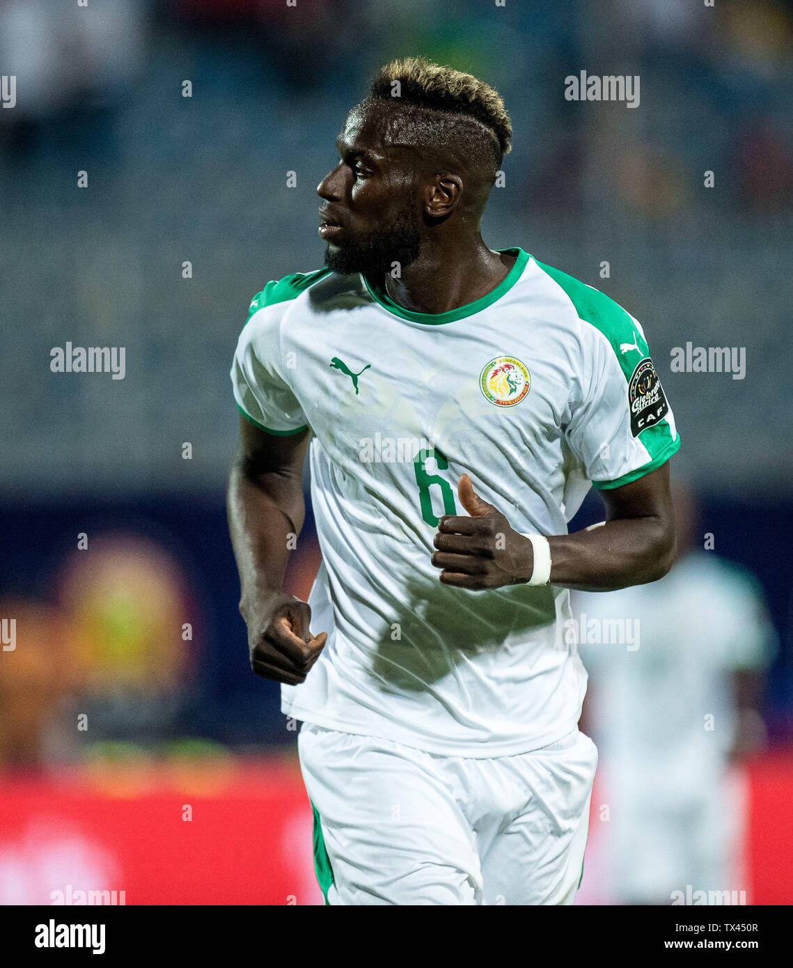 CAIRO, EGYPT - JUNE 23: Salif Sané of Senegal looks on during the 2019 ...