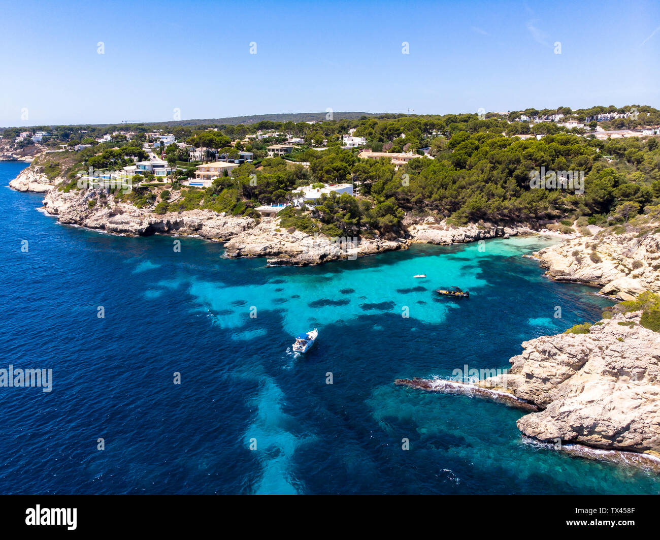 Aerial bay cala falco cala bella donna hi-res stock photography and ...