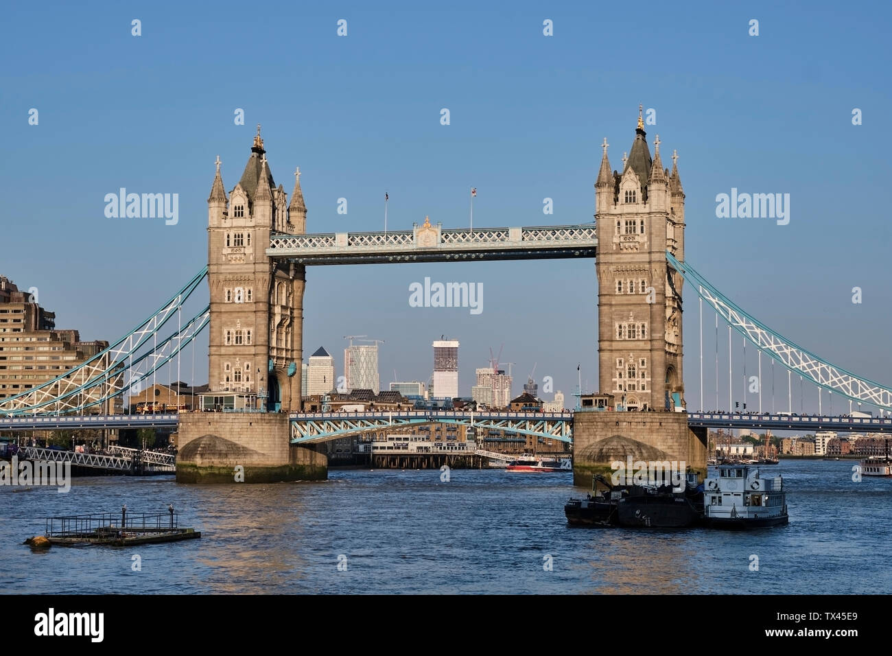 UK, London, River Thames and Tower Bridge Stock Photo - Alamy