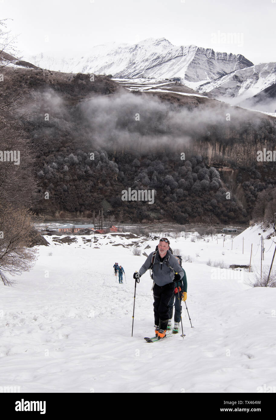 Group people on ski tour hi-res stock photography and images - Alamy
