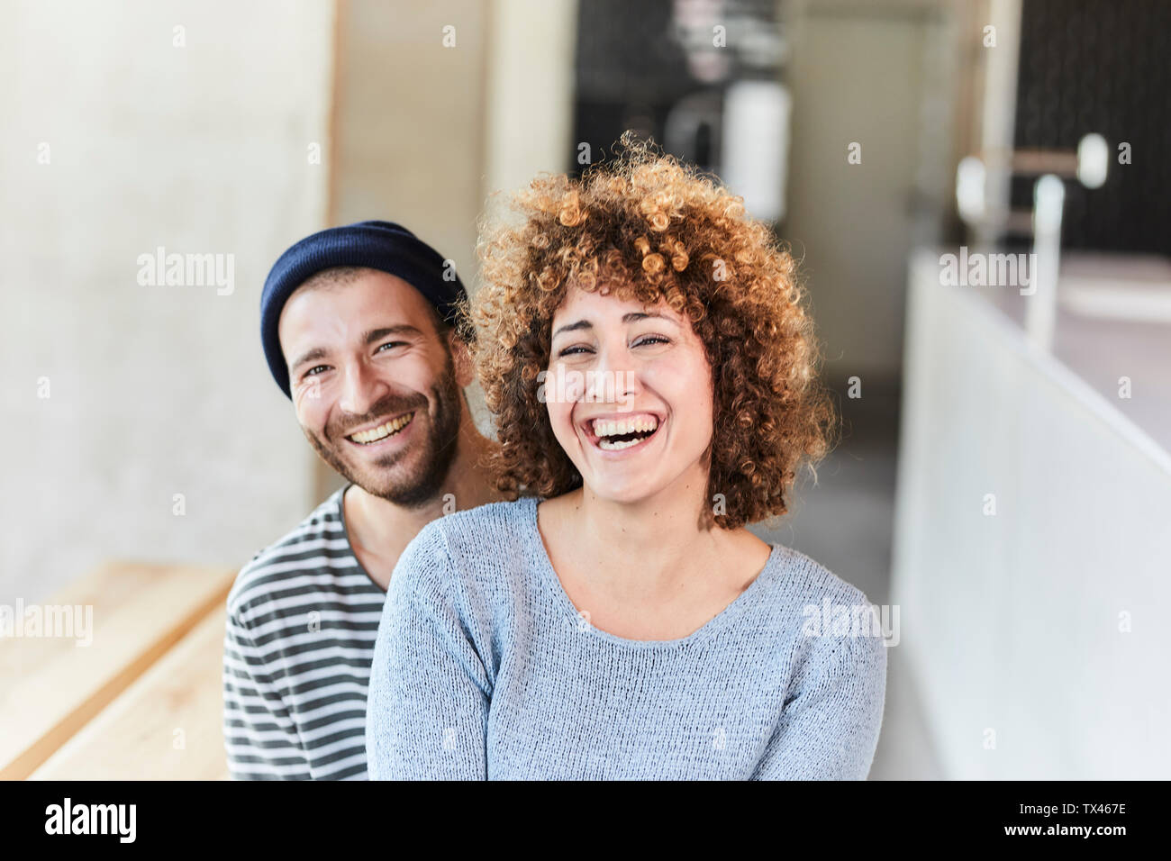 A couple laughing together hi-res stock photography and images - Alamy