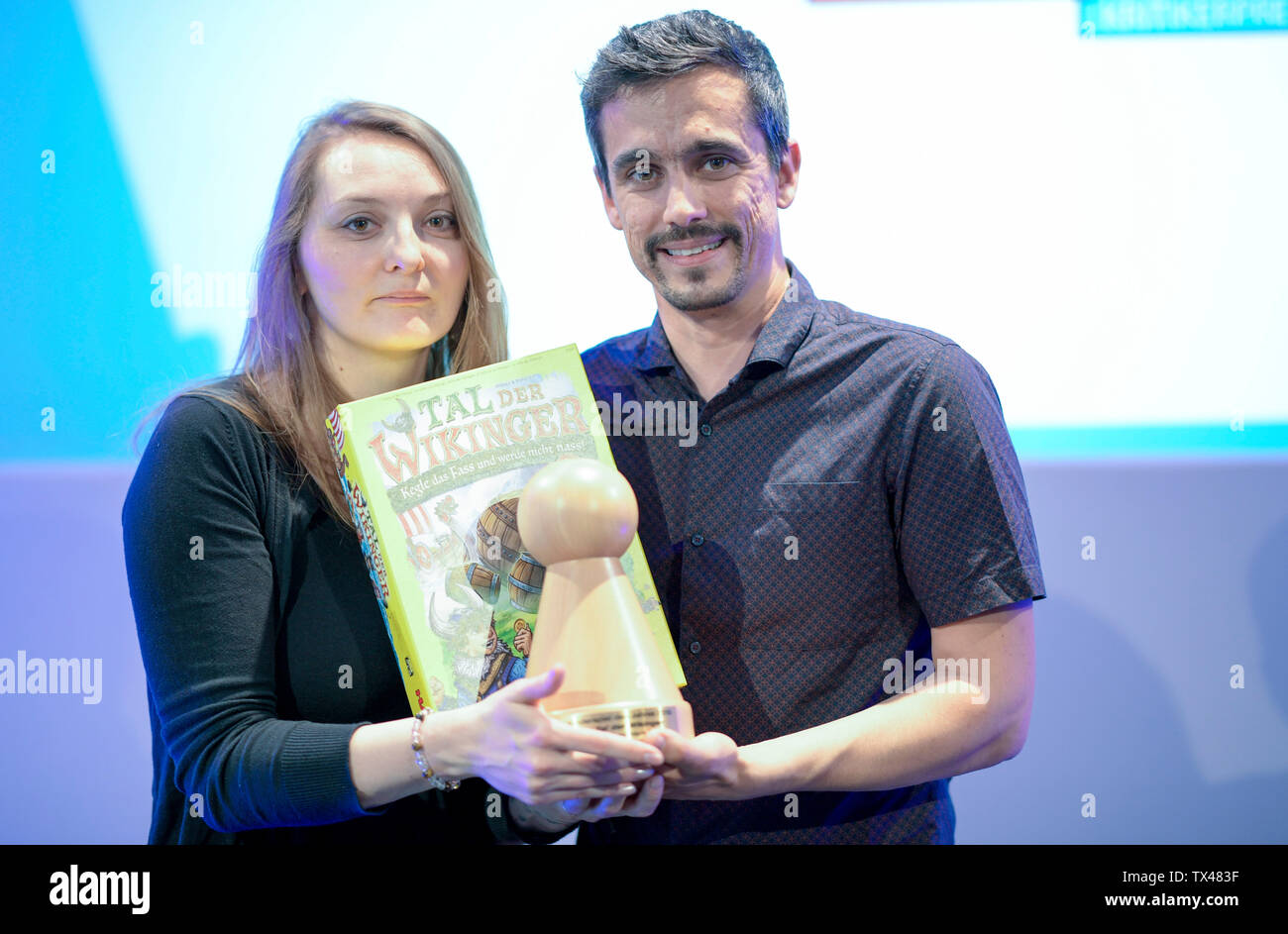 Hamburg, Germany. 24th June, 2019. Wilfried and Marie Fort, French game ...