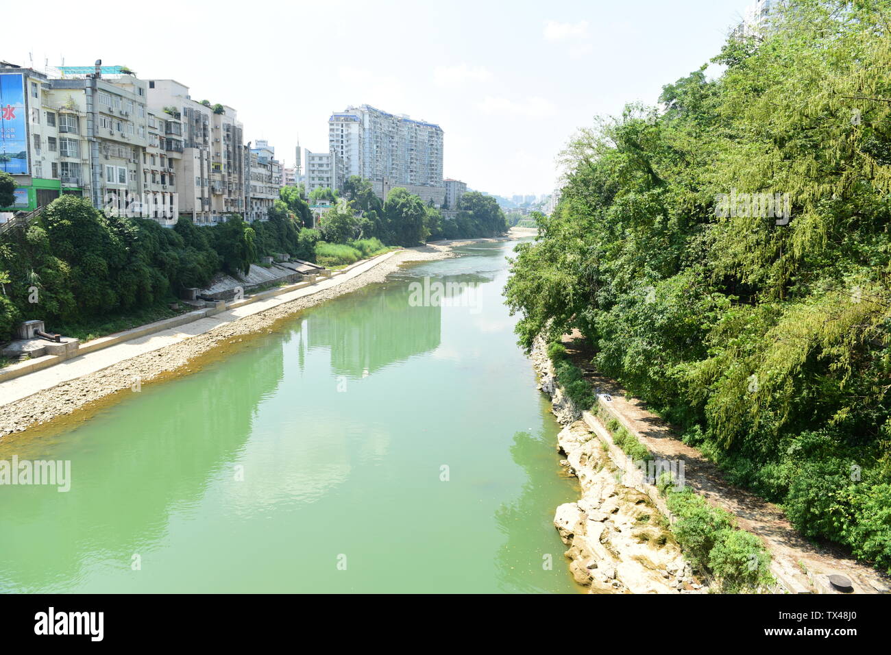 Scenery of the Qingjiang River Stock Photo - Alamy
