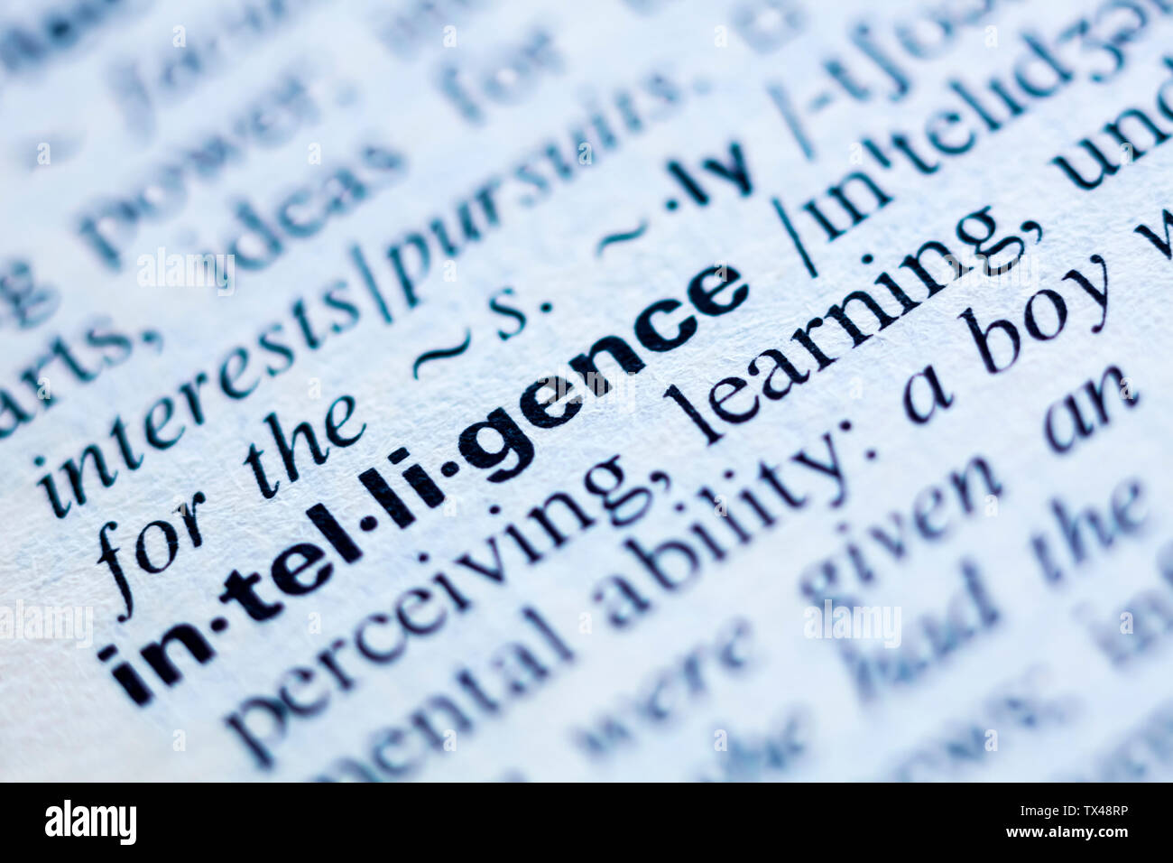 Intelligence word hi-res stock photography and images - Alamy