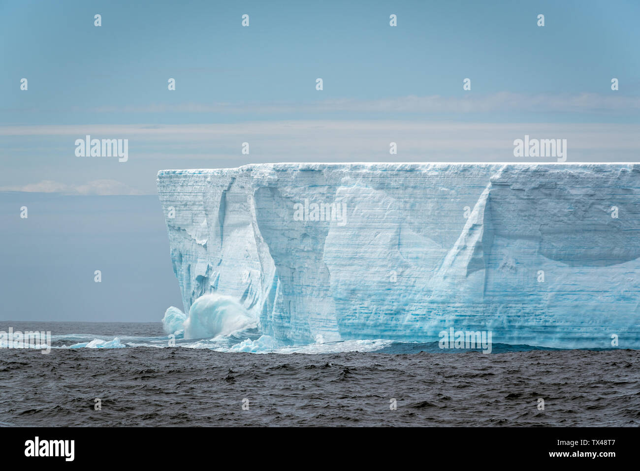 Massive iceberg floating in the Southern Ocean, Antarctica Stock Photo ...