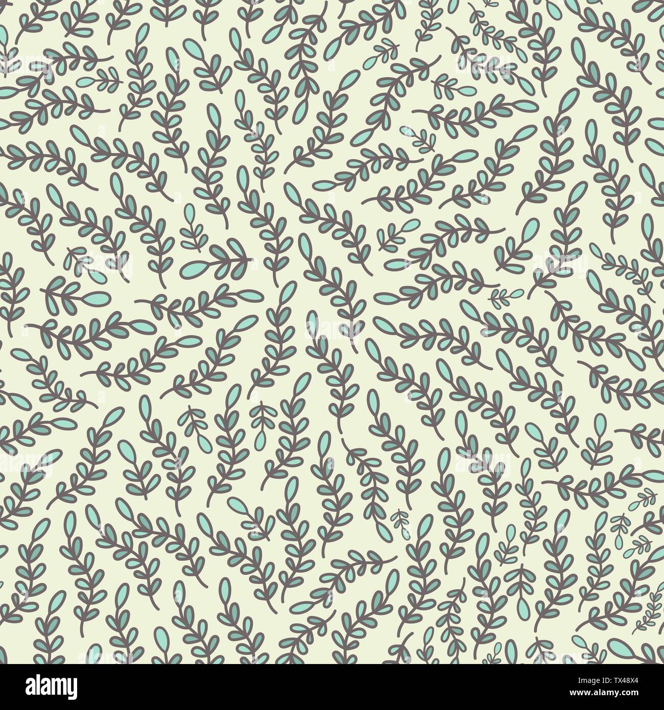 Elegant plants seamless pattern. Vector illustration Stock Vector Image ...