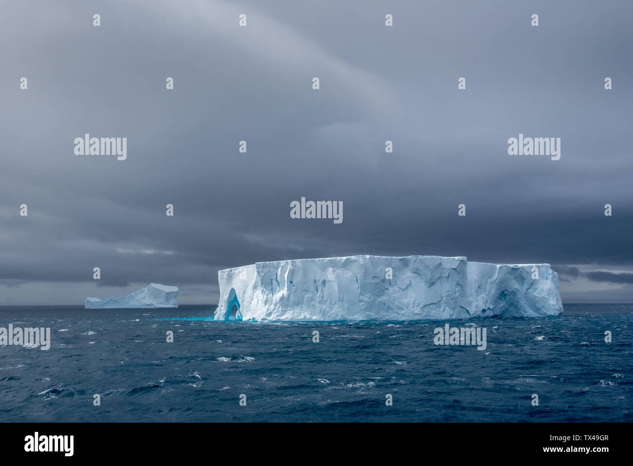 Massive iceberg floating in the Southern Ocean, Antarctica Stock Photo ...