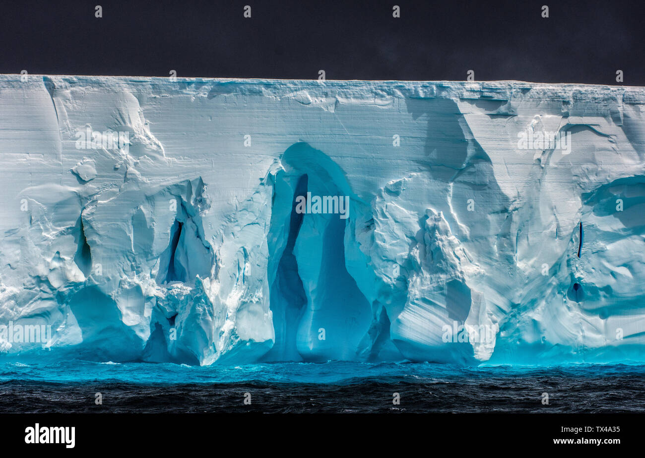 Massive iceberg floating in the Southern Ocean, Antarctica Stock Photo ...
