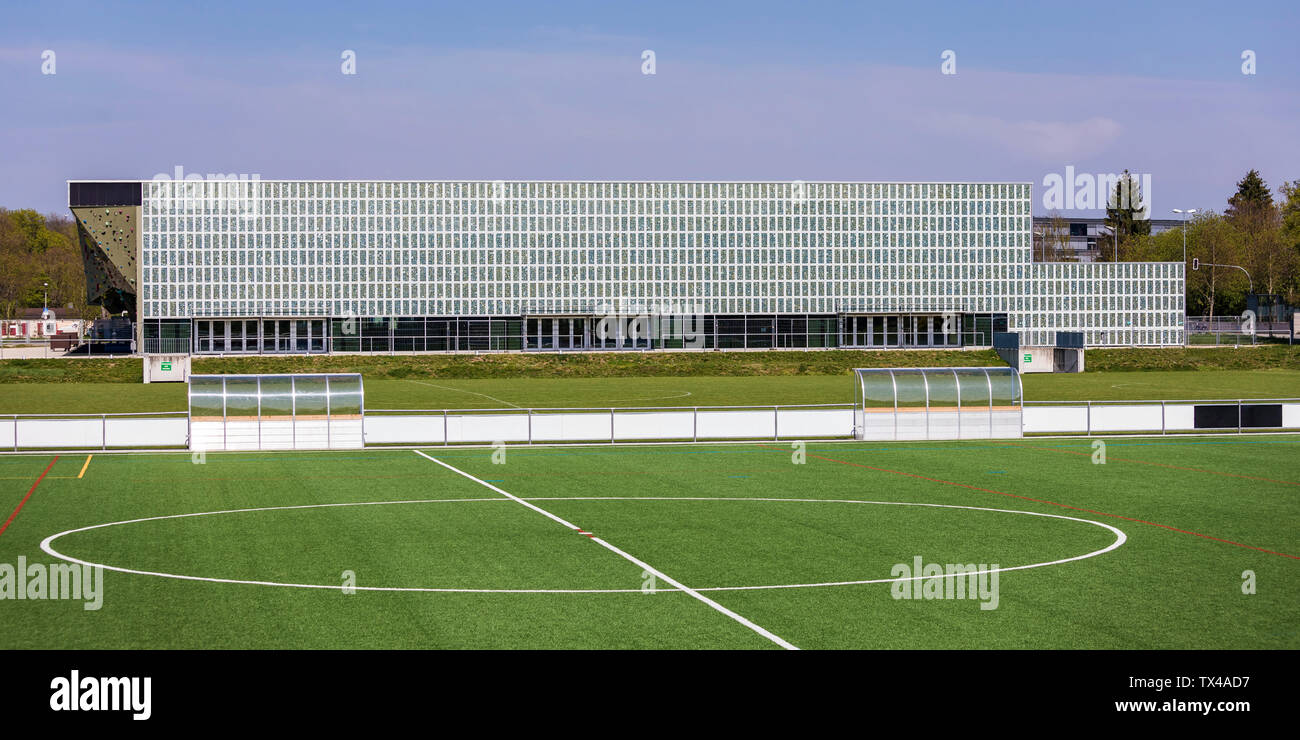 Multi purpose hall paul horn arena with solar panels football pitch hi ...