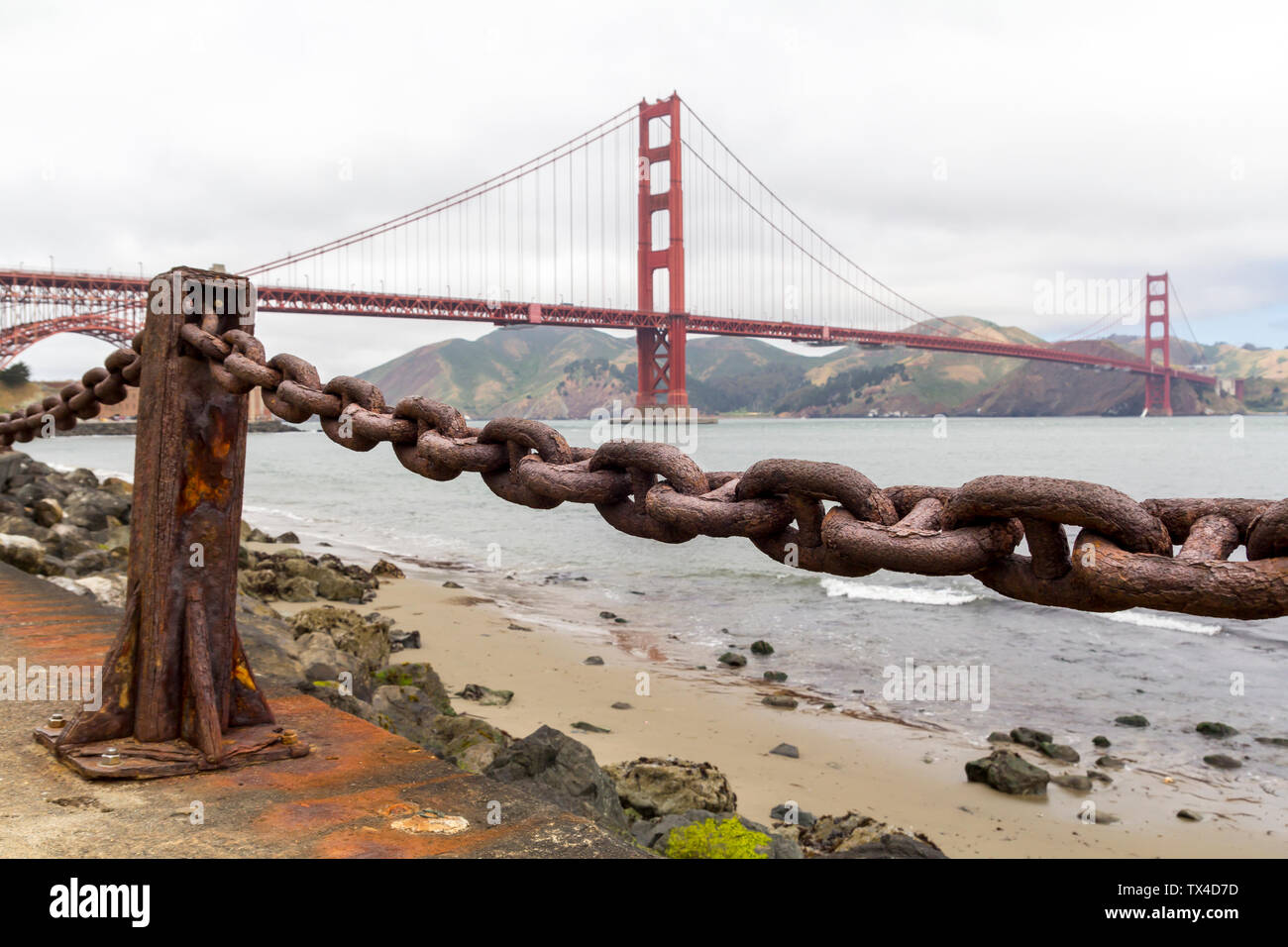 Old rusty suspension bridge hi-res stock photography and images - Alamy