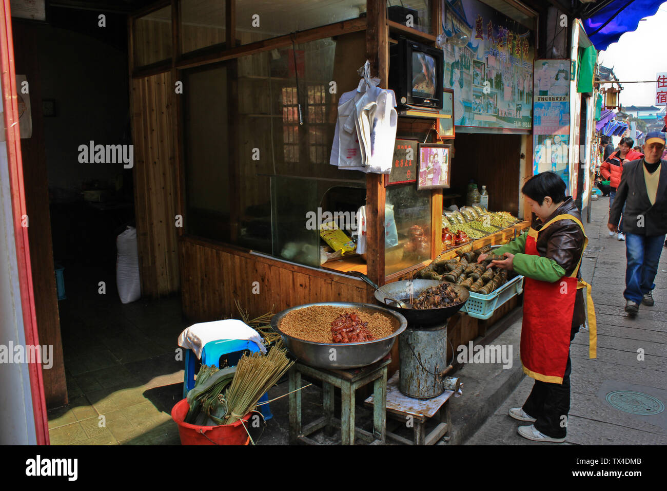 Scenery of the ancient town of Zhujiajiao, Qingpu, Shanghai Stock Photo ...