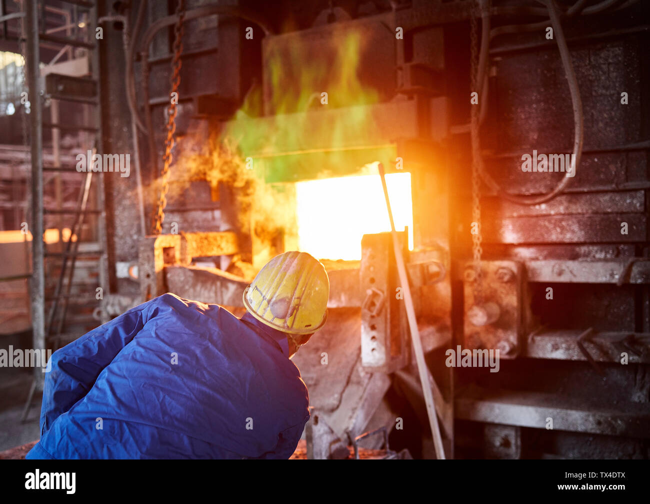 Industrial worker blast furnace hi-res stock photography and images - Alamy