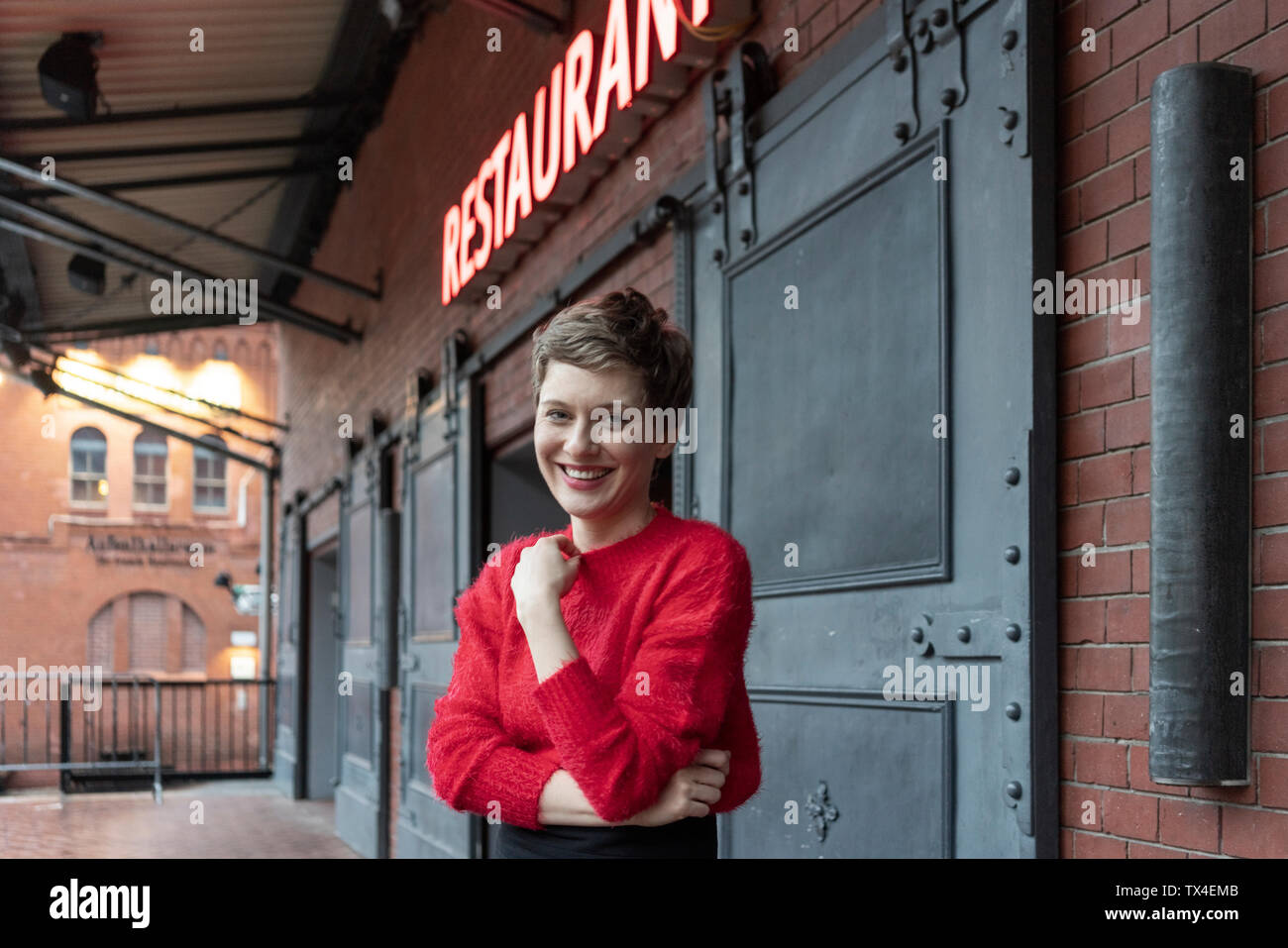 Female restaurant manager hi-res stock photography and images - Alamy