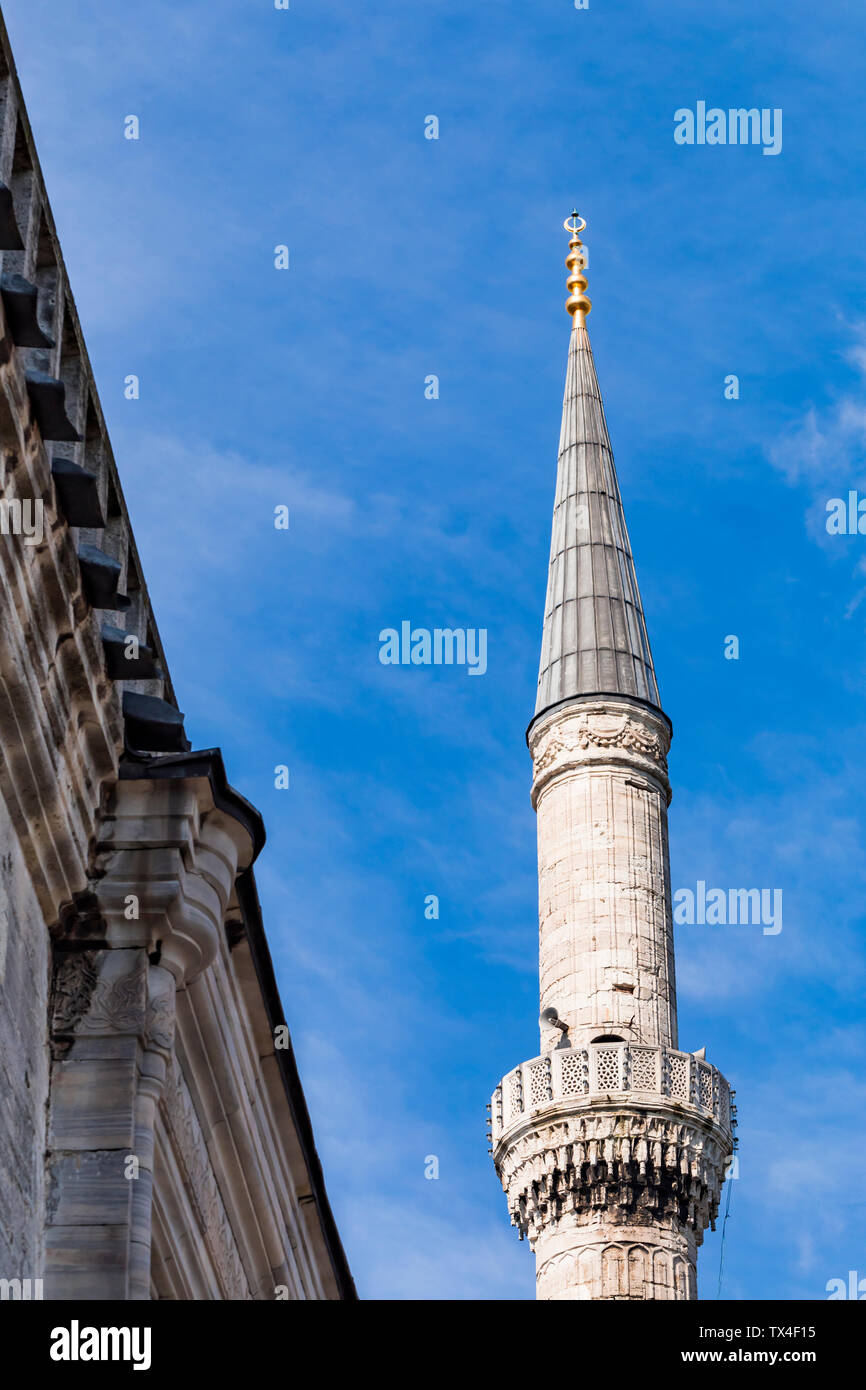 Turkey, Istanbul, Minaret of he Blue Mosque Stock Photo - Alamy