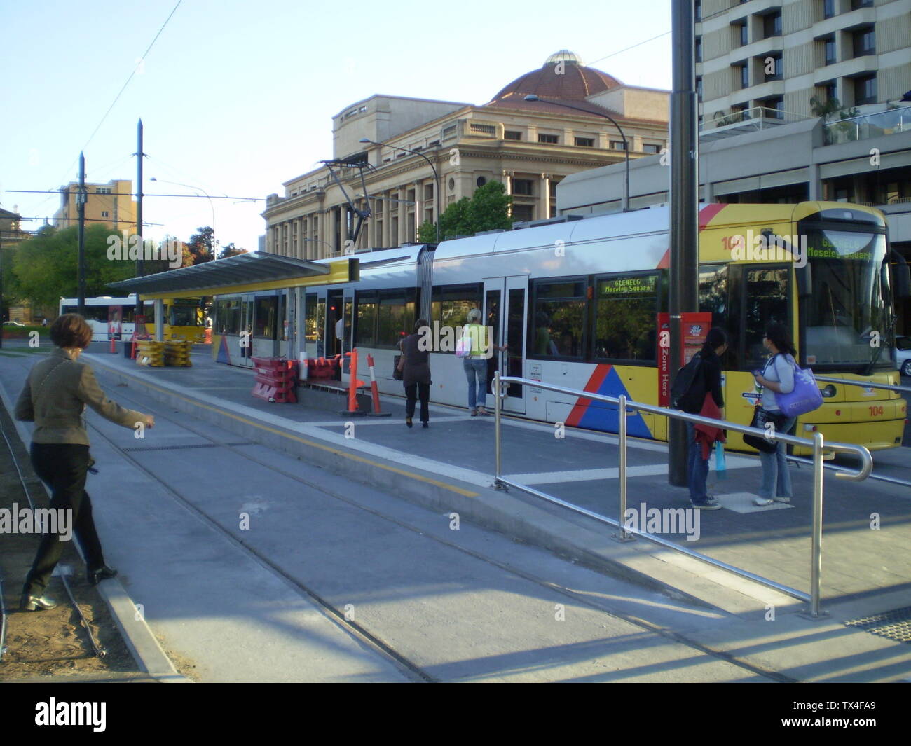 Glenelg tram in victoria square hi-res stock photography and images - Alamy