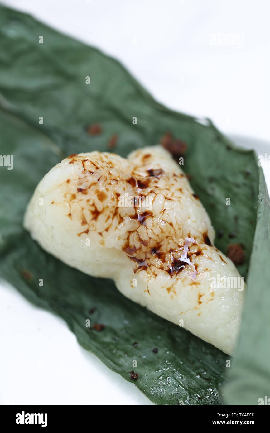 Handmade white rice dumplings with brown sugar sugar water Stock Photo ...