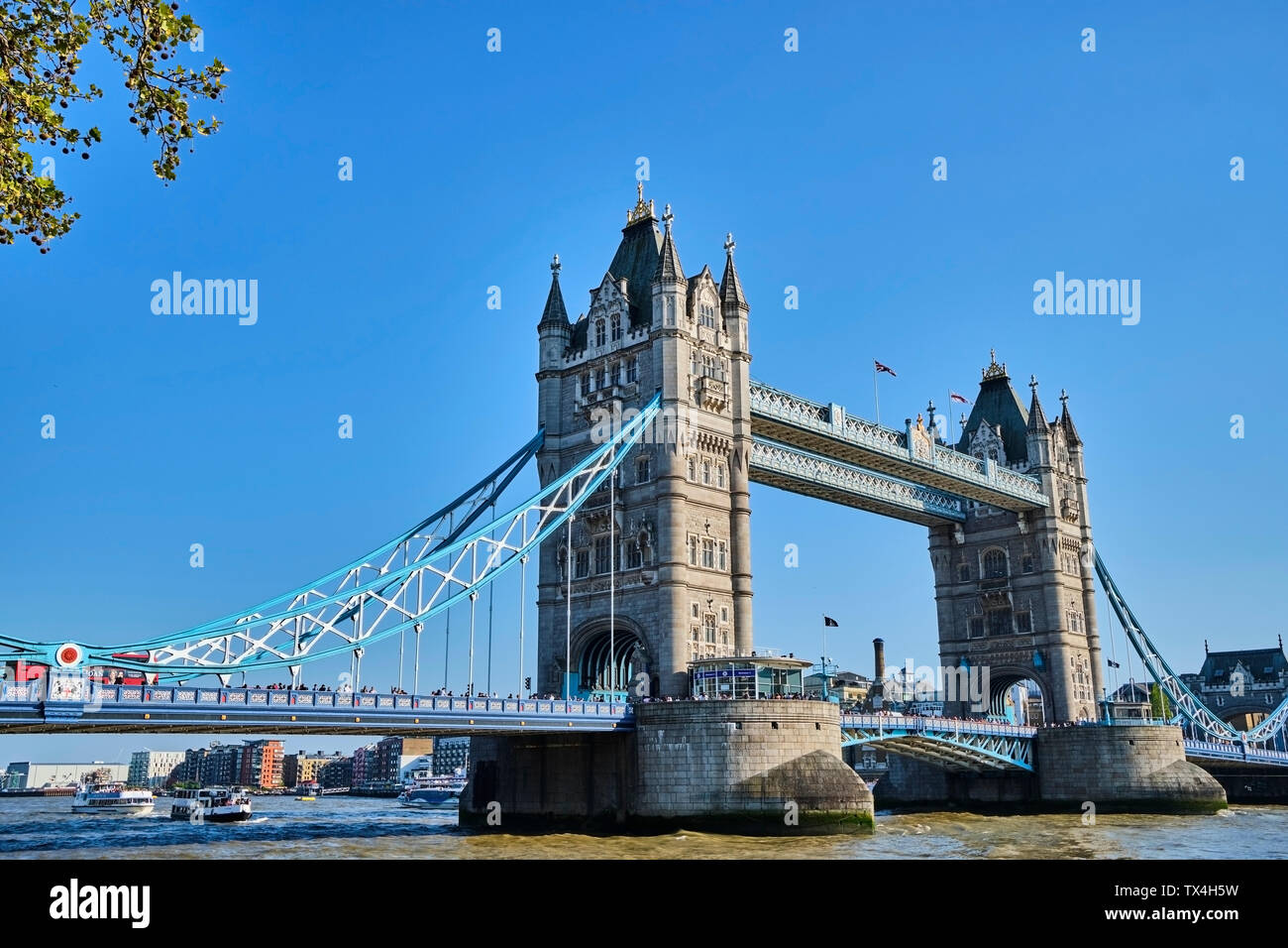 UK, London, River Thames and Tower Bridge Stock Photo - Alamy