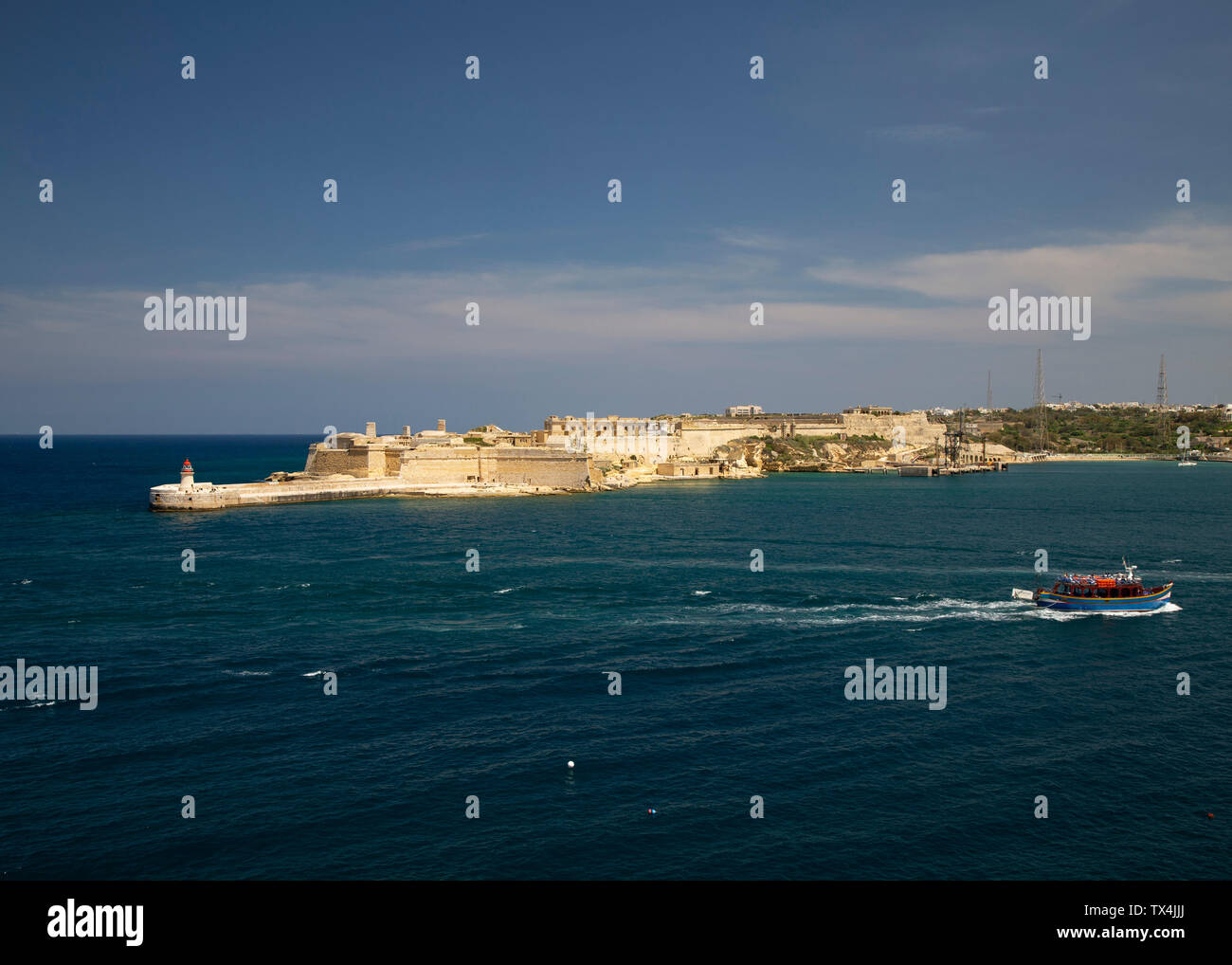 The entrance to Grand Harbour Valetta Malta Stock Photo - Alamy
