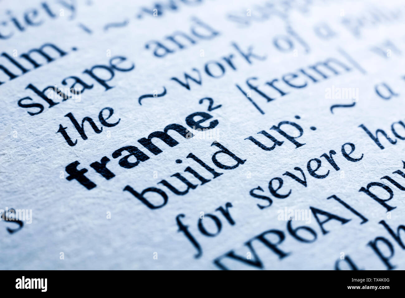 The in dictionary hi-res stock photography and images - Alamy