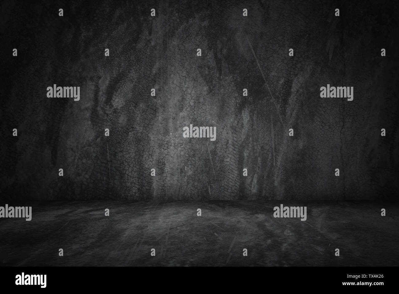 black cement studio wall and texture background Stock Photo - Alamy