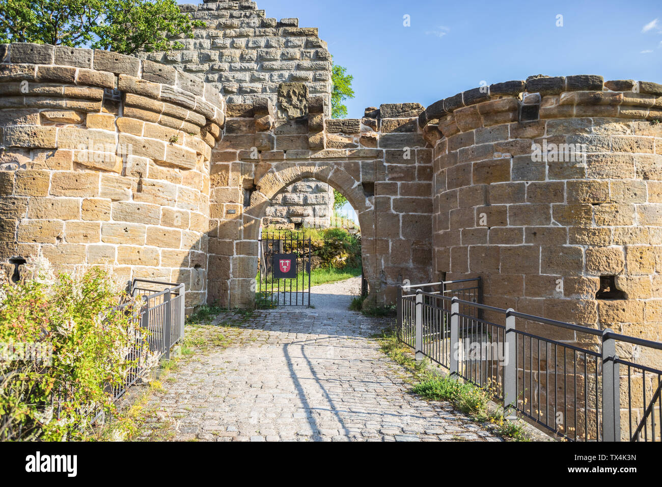 Ruin of castle Altenstein in Hassberge county, Bavaria, Germany Stock ...