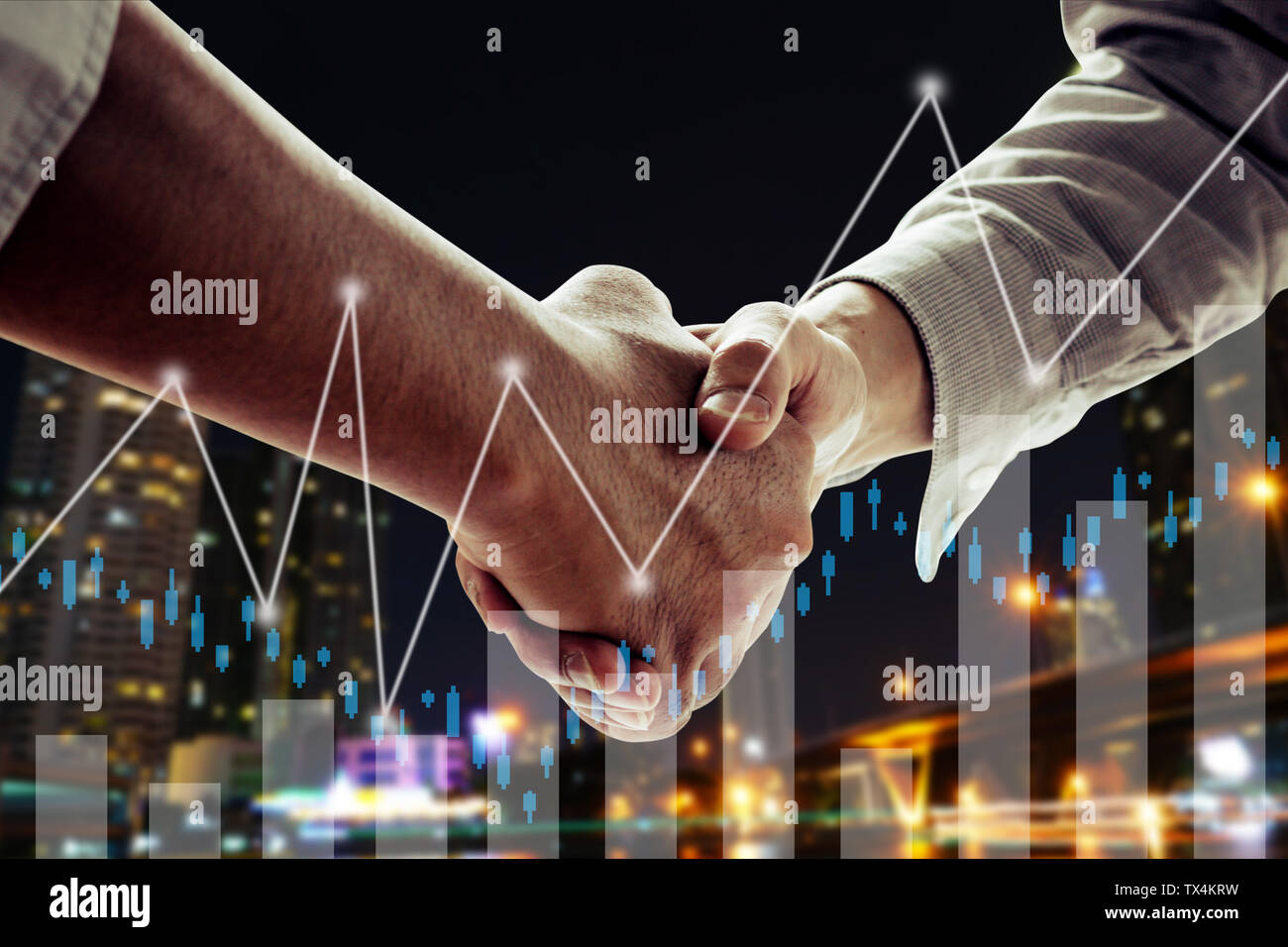 Successful agreement and negotiate concept, businessman shake hands ...