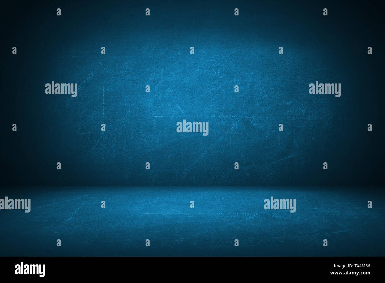 dark blue grunge studio backdrop background Stock Photo - Alamy