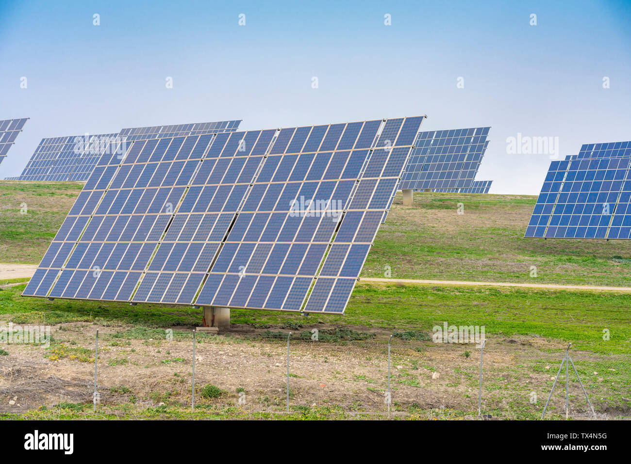 Spain, Andalusia, solar energy cells Stock Photo - Alamy