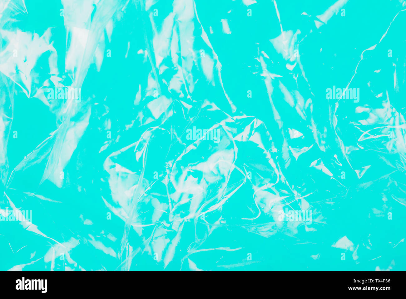Abstract plastic texture on teal background as symbol of a major ...