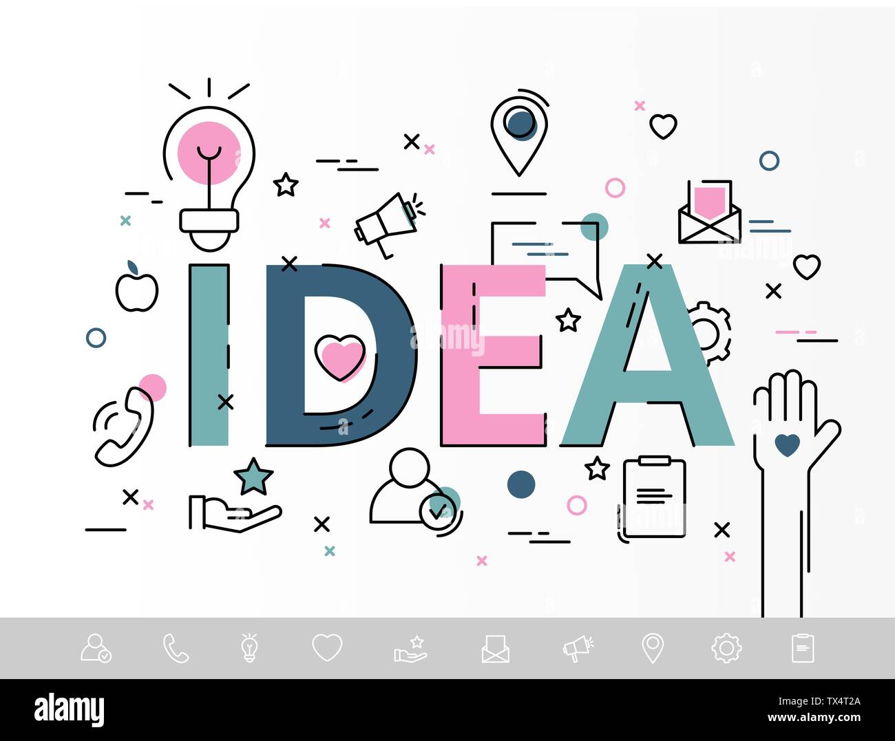 Infographic idea of creating creative products. Vector Infographics ...