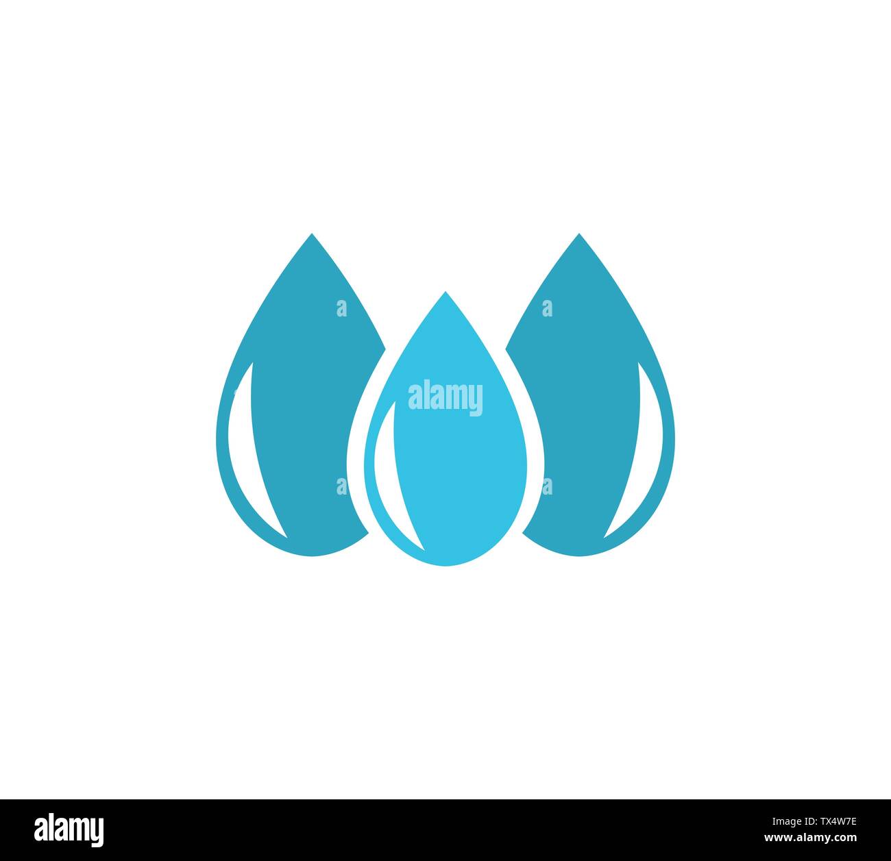 Water symbol. Blue drops icon Stock Vector Image & Art - Alamy