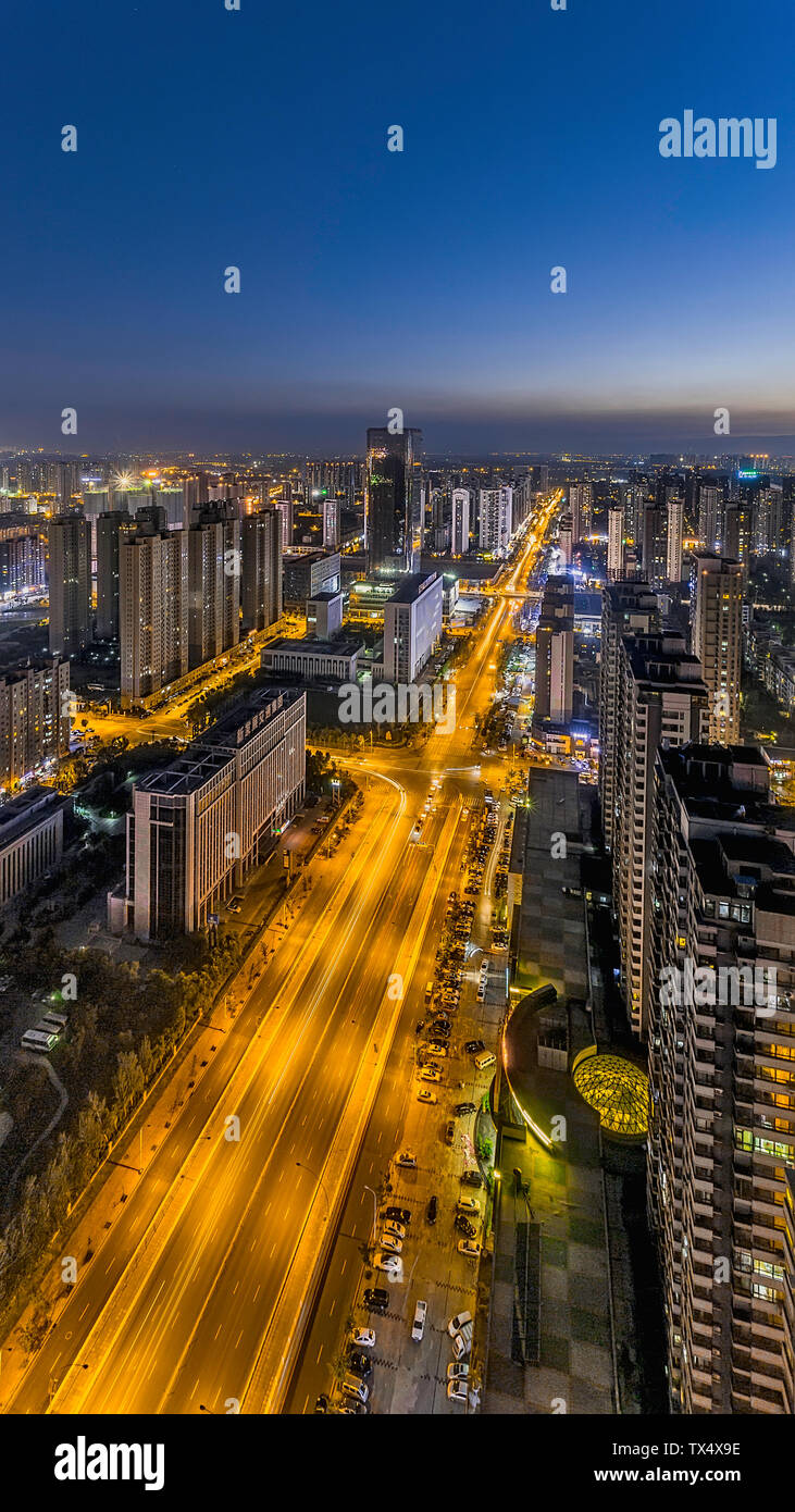 Night view of Changbai Island, Hunnan New Area Stock Photo - Alamy