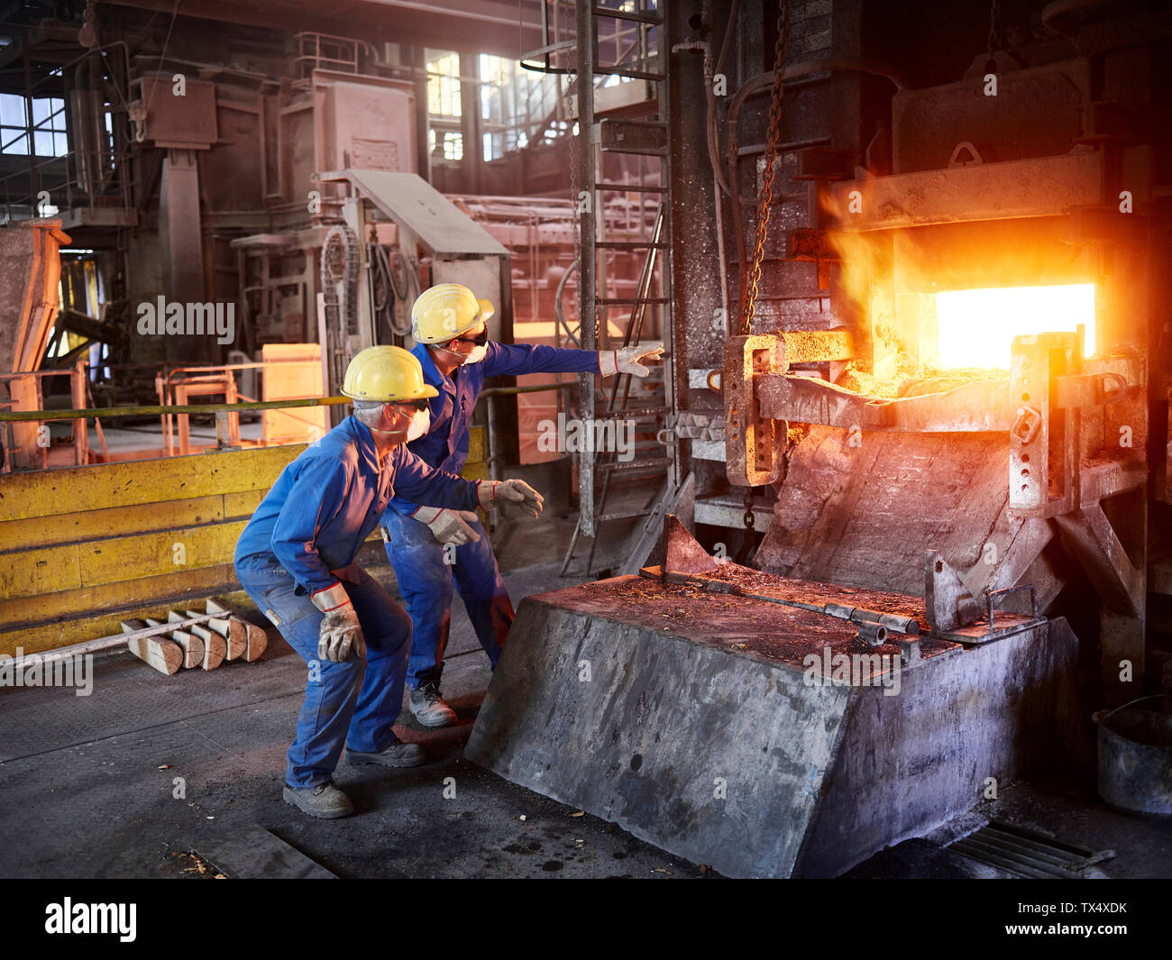 Blast furnace worker hi-res stock photography and images - Alamy