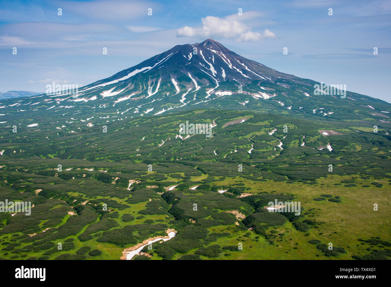 Kamchatka volcano aerial view hi-res stock photography and images - Alamy