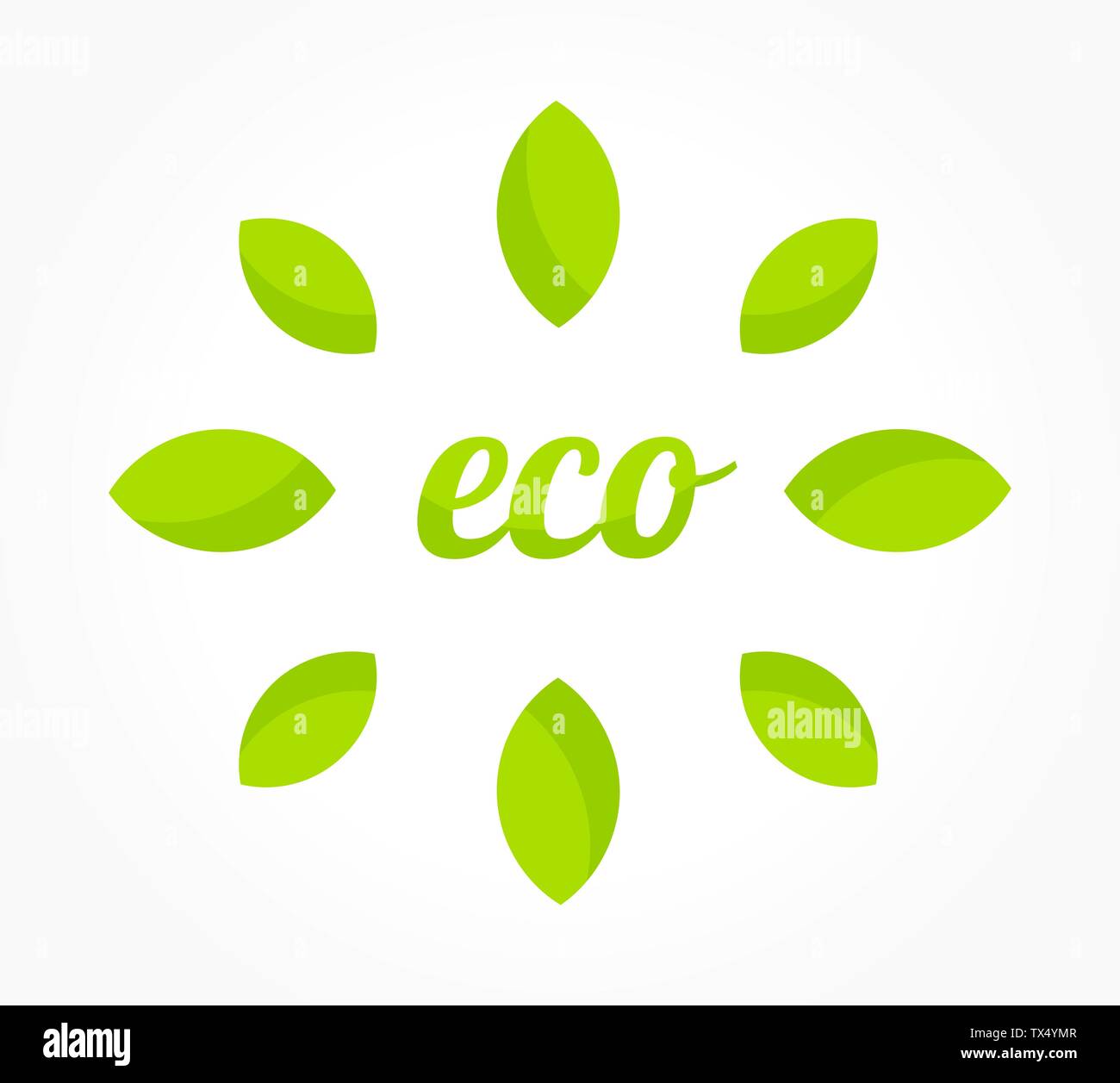 Green eco leaves symbol. Vector illustration Stock Vector Image & Art ...