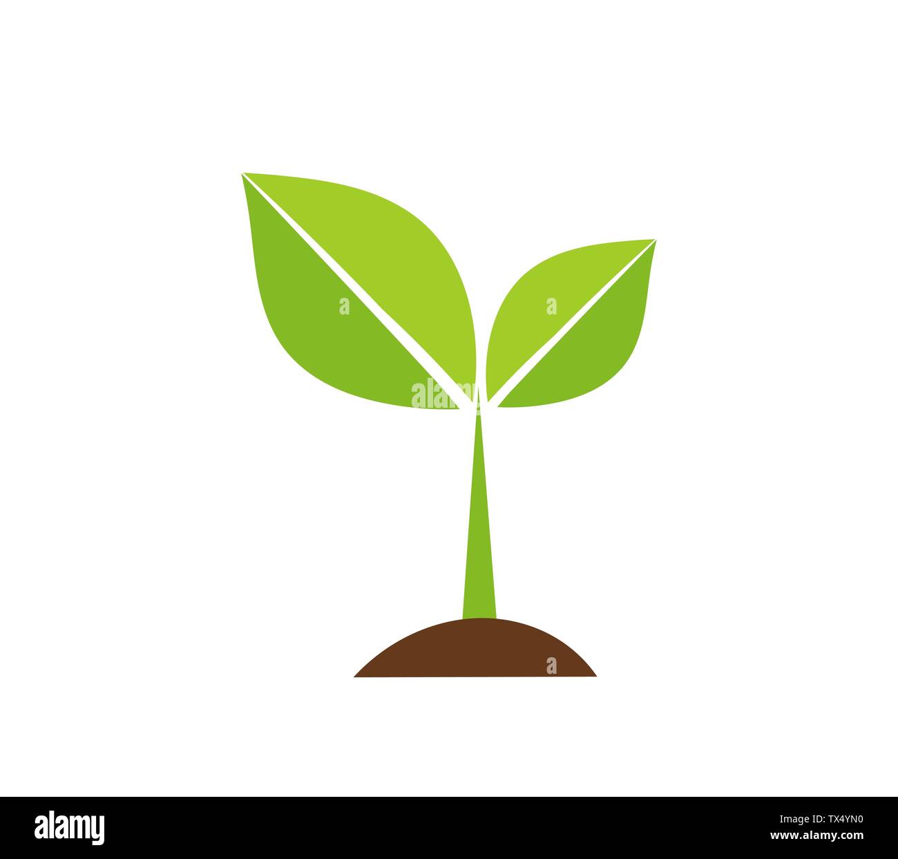 Plant seedling growing icon. Spring vector illustration Stock Vector ...