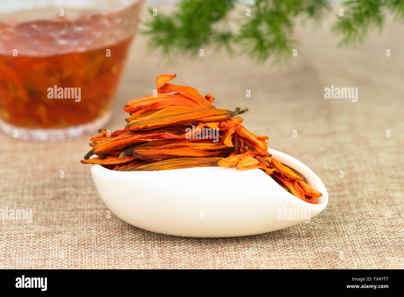 Dried lily flower fruit tea hi-res stock photography and images - Alamy
